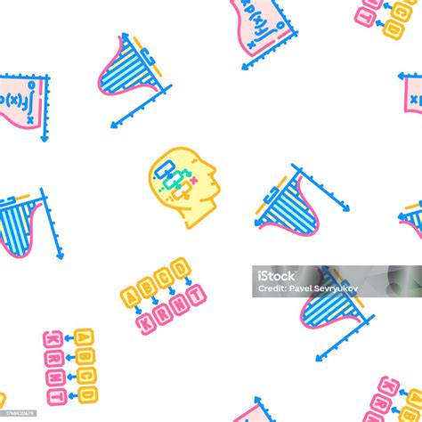Math Science Education School Vector Seamless Pattern Stock Illustration Download Image Now