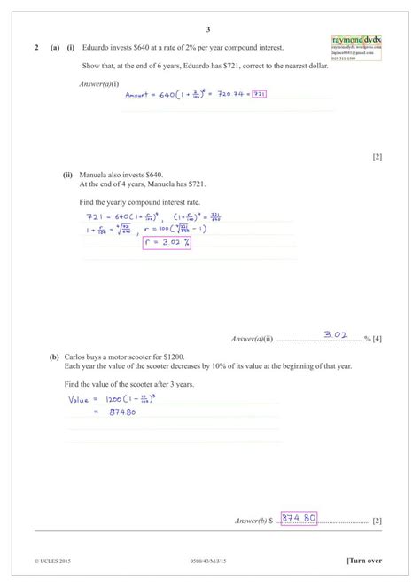 Tuition Igcse Maths 0580 43 M J 15 Q2 Physics And Maths Tuition