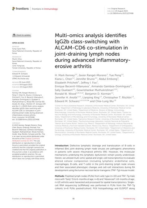 pdf multi omics analysis identifies igg2b class switching with alcam