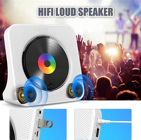 Multi Functional CD Player USB Player Bluetooth Speakers Remote Controller Dual HI FI Stereo