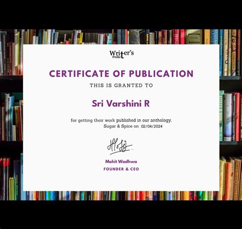 Sri Varshini R On Linkedin Poetry Anthology Publishedwriter