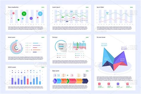 信息图表和统计元素素材 花瓣网