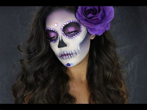Simple Day Of The Dead Makeup Half Face
