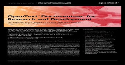 Pdf Opentext Documentum For Research And Developmentdocumentum