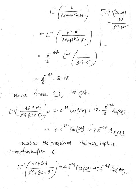 [solved] Determine The Inverse Laplace Transform Of The Function Below 4s Course Hero