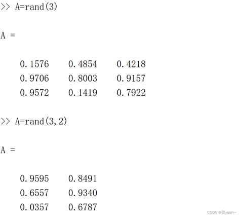 Matlab 基础笔记二常用矩阵的生成matlab全1矩阵 Csdn博客