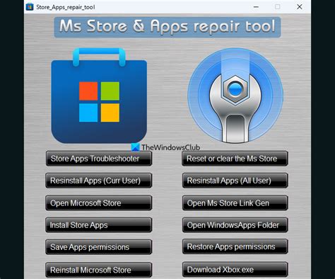 Free Microsoft Store And Apps Repair Tool For Windows 1110