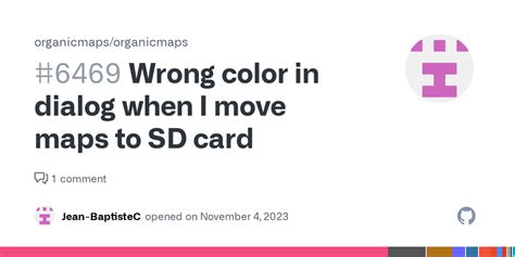 Wrong Color In Dialog When I Move Maps To Sd Card · Issue 6469