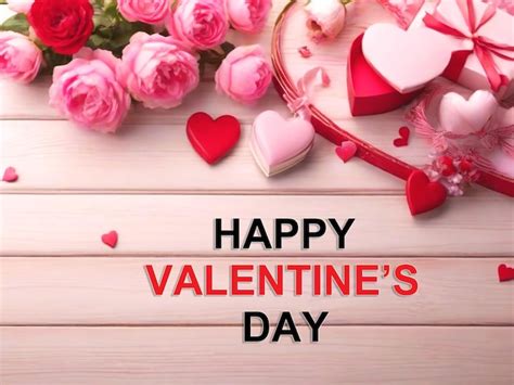 Psd 행복한 발렌타인 데이 배경 배너 디자인 템플릿 다채로운 이미지 벽지 선물 심장 프리미엄 Ai 생성 Psd