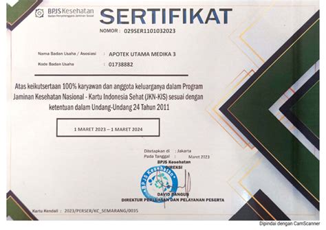 Sertifikat Bpjs Kesehatan Pdf