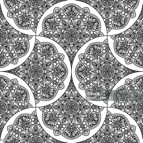 추상 만다라 물고기 스케일 원활한 패턴 장식 타일 모자이크 배경입니다 꽃 패치 워크 무한대 카드 아랍어 인도 오스만 모티브 벡터 그림입니다 고풍스런에 대한 스톡 벡터 아트