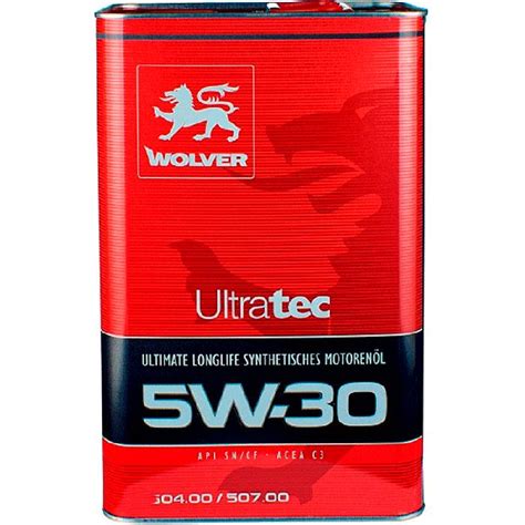 ᐉ Моторное масло автомобильное Wolver Ultratec 5W-30 5 л (71918 ...