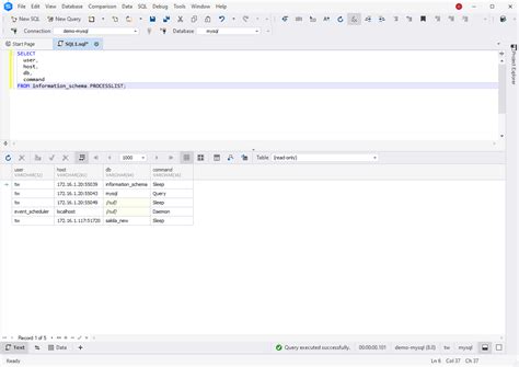 mysql mariadb show users list of users in mysql database