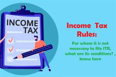 Income Tax Rules For Whom It Is Not Necessary To File ITR What Are