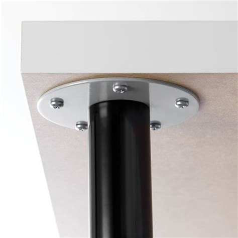 Adils Black 70 Cm Desk Leg 70217973 Ikea