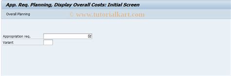 IMAQ SAP Tcode Display Plan For Appropriation Req IMAQ SAP Tcode Display Plan For Appropriation Req