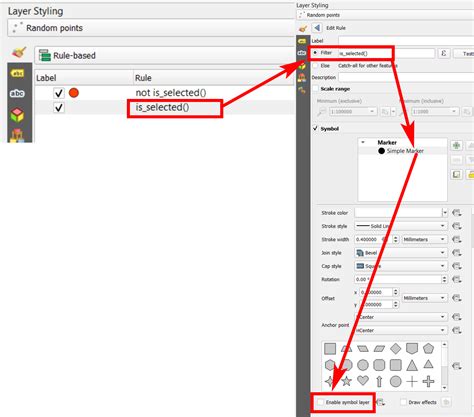 Symbology Show Hide Individual Selected Feature QGIS Geographic Information Systems Stack