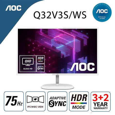 AOC Q V S WS QHD MONITOR IPS QHD Hz Ms ADAPTIVESYNC Shopee Malaysia