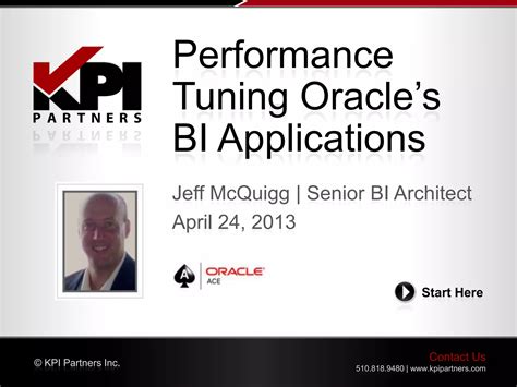 Performance Tuning Oracles Bi Applications Ppt