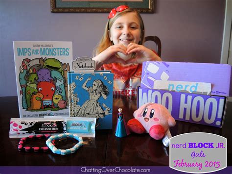 Chatting Over Chocolate Nerd Block Jr Girls February Subscription Box Reveal