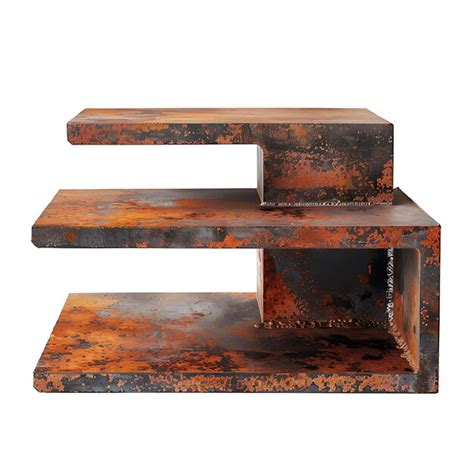 A Metal Shelf With The Word Quot Rust Quot On It Premium Ai Generated Image