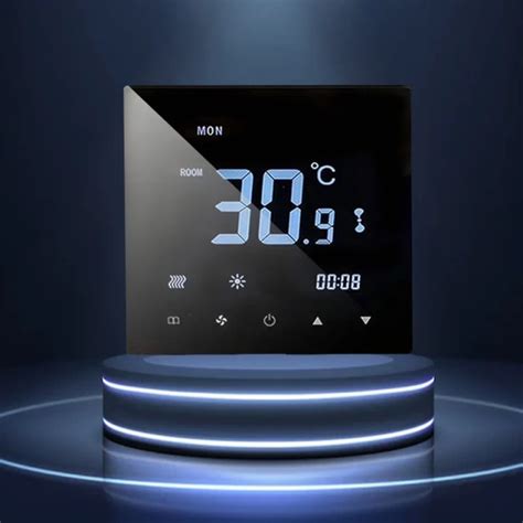Digital Fan Coil Thermostats Temperature Controller Smart Wall Mounted Fan Coil Thermostat Fan