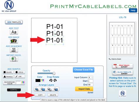 Importing From Excel Cable Labels UK The Best Quality