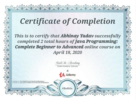 Abhinay Yadav On Linkedin Udemy Javaprogramming Codekarona Quarantinedays Learningeveryday