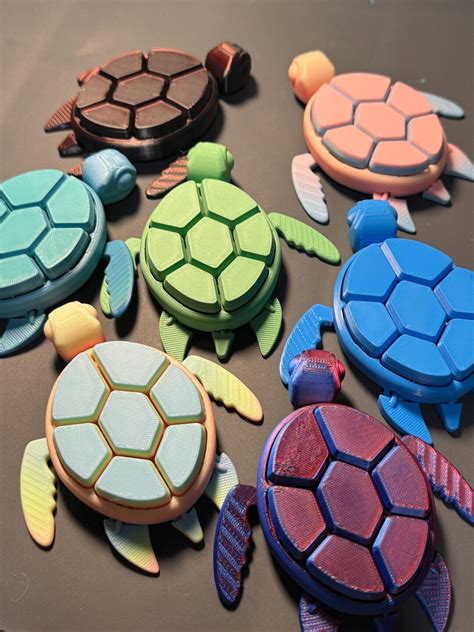 Cute Turtle Clicker Fidget Etsy