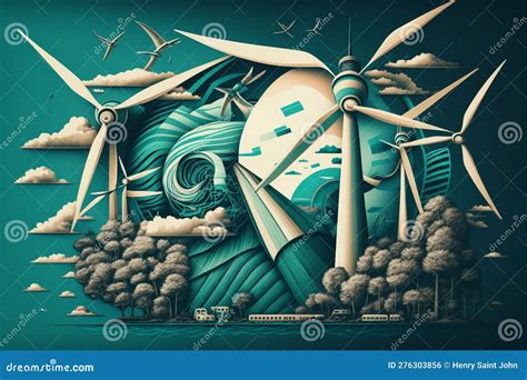 Generative Ai Sustainable Development And Renewable Energy Concepts