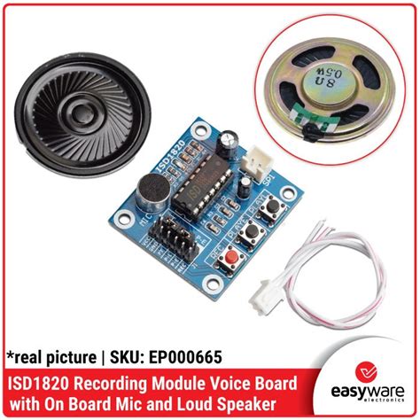 Isd1820 Voice Recording Module Loud Speaker Perekam Suara