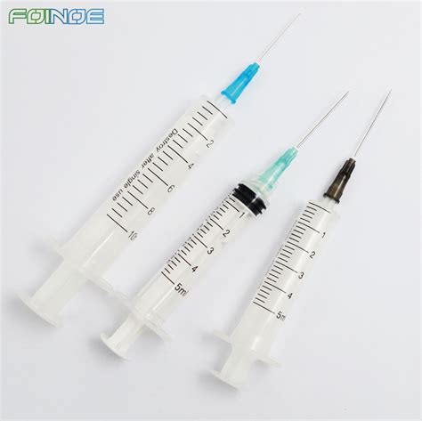 Intravenous Injection Safety Disposable Syringe With Needle Disposable Syringe And Syringe 5ml