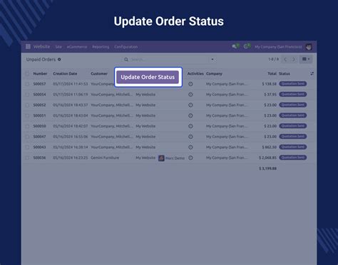 Odoo Website Order Tracking WebKul