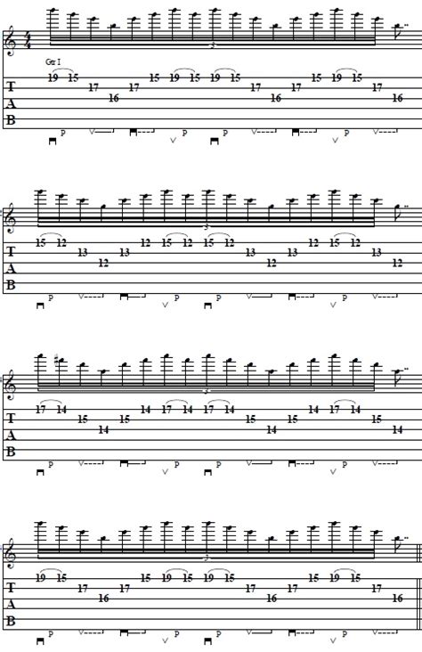 Easy 3 Strings Sweep Picking Lick In E Minor Lead Guitar Lesson On
