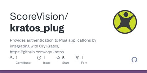 Github Scorevision Kratos Plug Provides Authentication To Plug Applications By Integrating