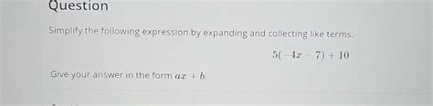 Solved Questionsimplify The Following Expression By