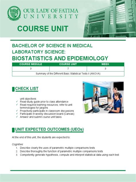 Course Unit 7 Summary Of The Different Basic Statistical Tests Ii Anova 786498536 Download