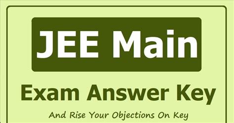 JEE Main Final Answer Key Likely In February Nd Week Result Date Marking Scheme