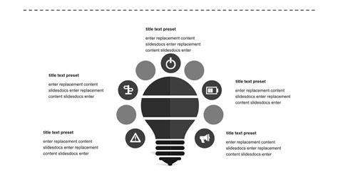 Diagram Of Light Bulb Surrounded By Other Symbols Google Slide Theme