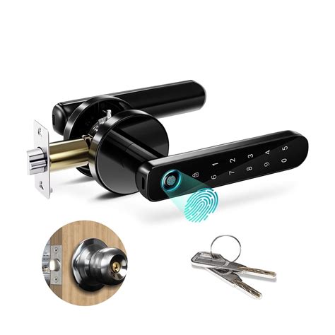 Tuya Electronic Lock Digital Biometric Smart Fingerprint Reader Door Lock Handle Security