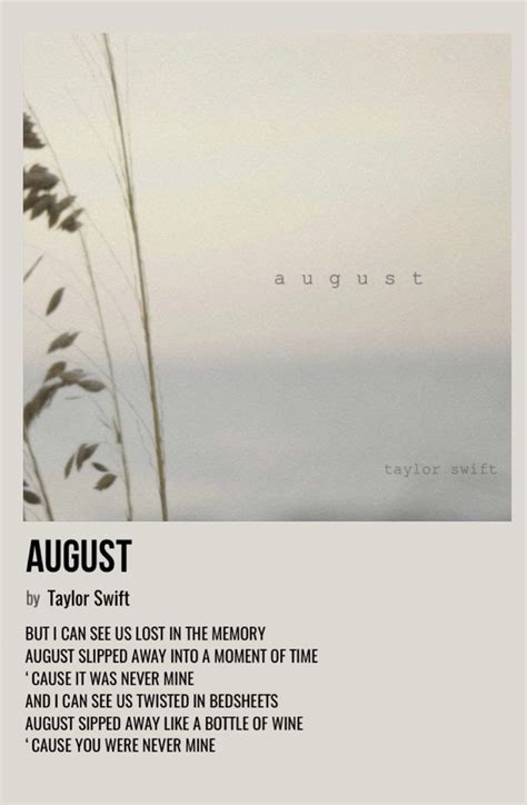 August Taylor Swift Lyrics Taylor Swift Songs Taylor Songs