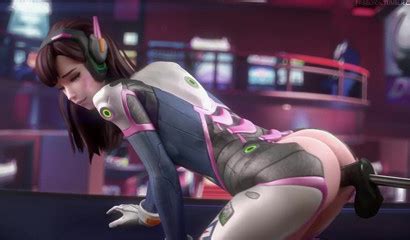 Cartoon Bitch D Va Doesn T Get Bored With A Sex Machine