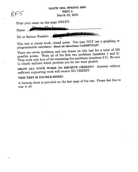 7 Solved Questions On Calculus Ll Examination 3 Math 1502 Docsity