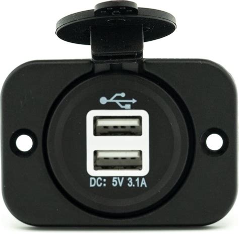 12v Usb Inbouw Lader 2 Poorten Output 5v 3 1a Usb Voor Auto Boot Camper Bol