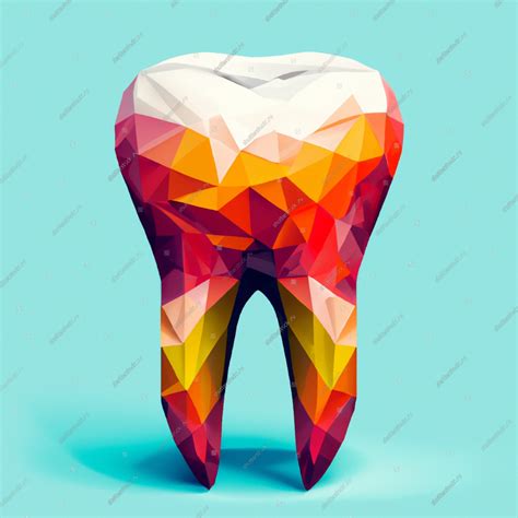 Low Poly 3d Image Sectioning Maxillary Ai Generated Image 2393008301