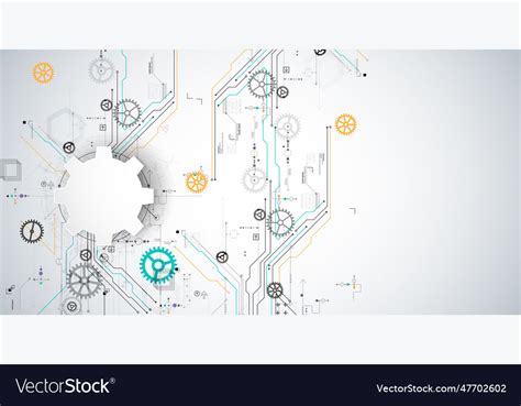 Abstract Technology Background Communication Vector Image