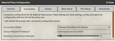 Module Configuration Material Plane Documentation