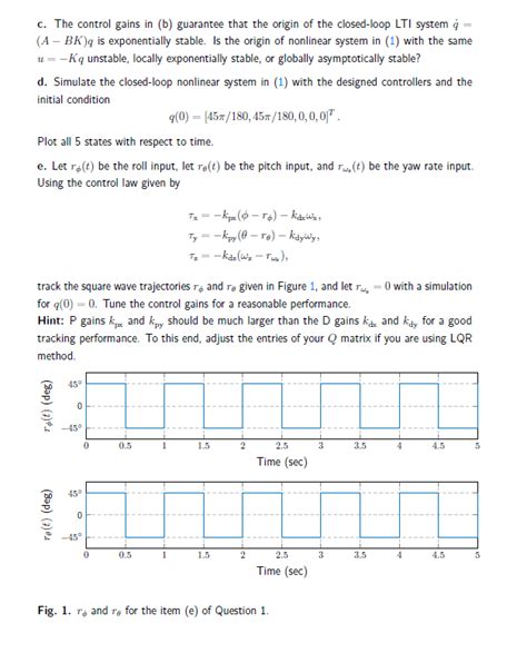 Course Non Linear System Please Solve The Question