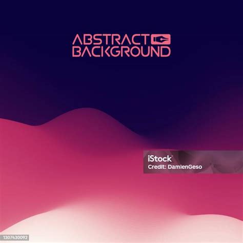 3d 가로 배경 보라색 그라데이션 추상 벡터 일러스트레이션컴퓨터 아트 디자인 템플릿 마운틴 픽스가 있는 풍경 0명에 대한 스톡 벡터 아트 및 기타 이미지 Istock