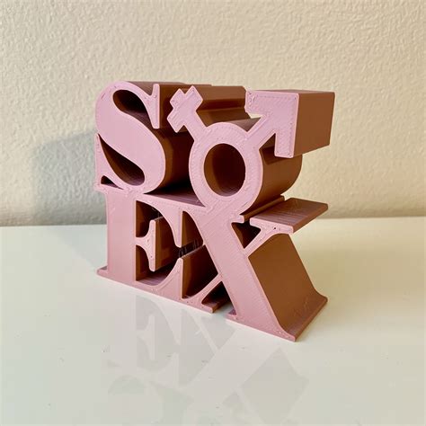 Four Letter Words Sex By Art G Download Free Stl Model Printables Com